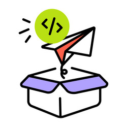 Send code Royalty Free Vector Image - VectorStock