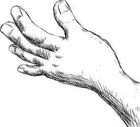 Drawing of Outstretched Hand Fingers Vector Images (54)