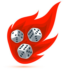 Red Flaming Dice