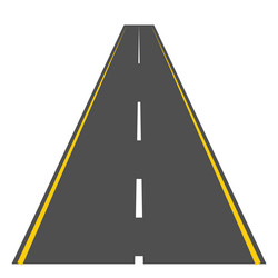 Straight road marking Royalty Free Vector Image