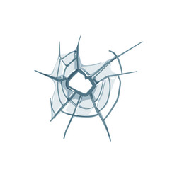 Broken glass set cartoon Royalty Free Vector Image