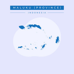 Maluku islands map indonesia Royalty Free Vector Image