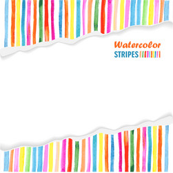 Colorful vertical rounded stripes lines on white Vector Image