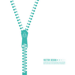 Zipper collection realistic set Royalty Free Vector Image