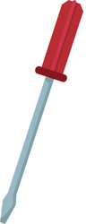 Tool screwdriver construction repair object Vector Image