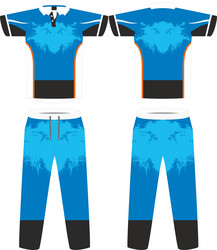 Cricket uniform set with bottom trouser design Vector Image