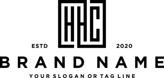 Logo df fd icon sign two interlaced letters d f Vector Image