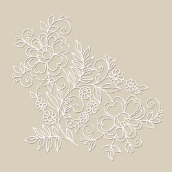 Seamless flower lace pattern Royalty Free Vector Image