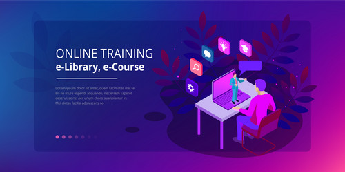 Programming web banner Royalty Free Vector Image