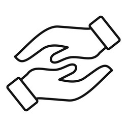 Trust person icon outline social corporate Vector Image