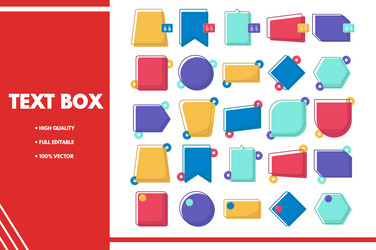 Textbox Royalty Free Vector Image - VectorStock