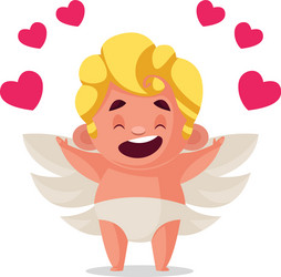 Cupid cartoon character Royalty Free Vector Image