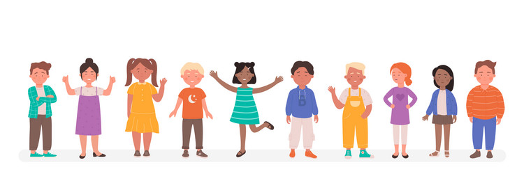 Students Standing In Line Clipart