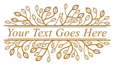 Beautiful linear floral design isolated on white Vector Image