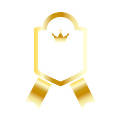Golden circle emblem Royalty Free Vector Image