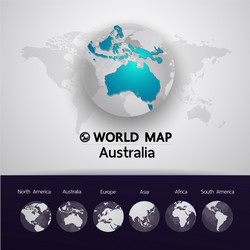 Grand world map graphic element Royalty Free Vector Image