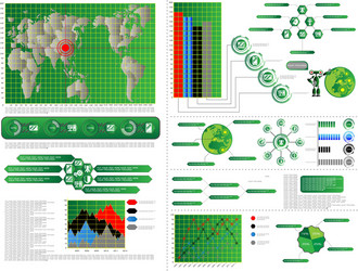 Infographic computer robotic Royalty Free Vector Image