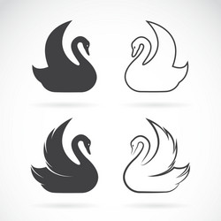 Image of an swan design Royalty Free Vector Image