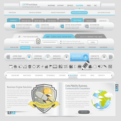 Web navigation templates Royalty Free Vector Image