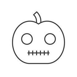 Happy Jack O Lantern Outline