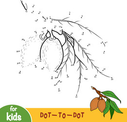 Numbers game education game for children farmer Vector Image