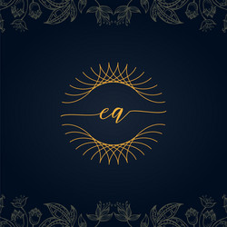 Initial letters ea monogram logo design bundle Vector Image