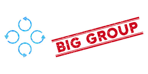 Target mosaic and scratched 1000 stamp seal Vector Image