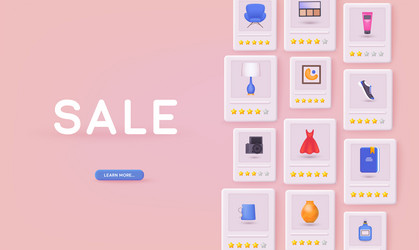 Ecommerce online shopping seamless background Vector Image