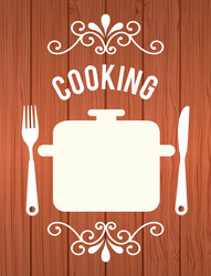 Cooking theme background Royalty Free Vector Image