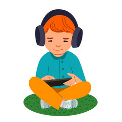 Boy Wearing Headphones Vector Images (over 230)