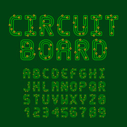 Circuit Board Font Vector Images (over 510)