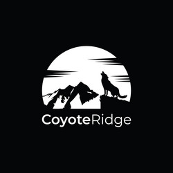 Coyote ridge logo Royalty Free Vector Image - VectorStock