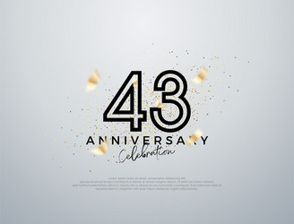 Birthday Happy 43rd Vector Images (over 150)