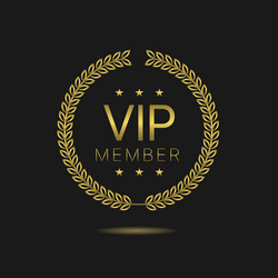 Golden vip card Royalty Free Vector Image - VectorStock