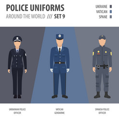 Police Uniforms Around the World Vector Images (48)