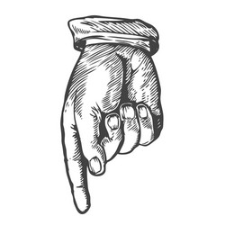 Black Finger Pointing Down Vector Images (over 480)