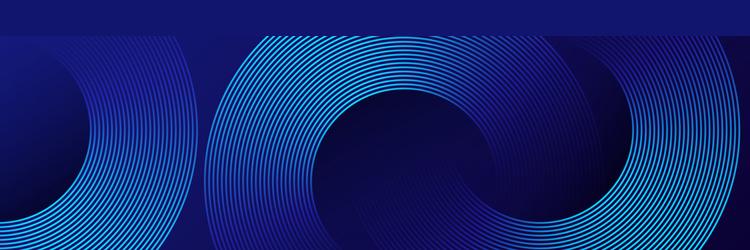 Abstract blue circle geometric simple lines Vector Image