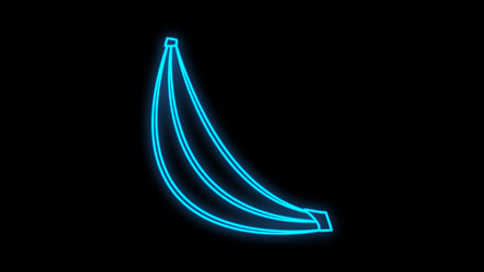 Banana Neon Fruit Vector Images (over 330)