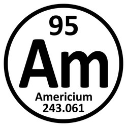 Periodic Table of Element Americium Icon Vector Images (57)