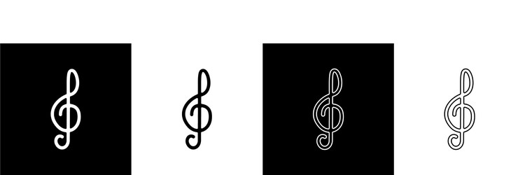 Treble Clef Outlines Vector Images (over 2,700)
