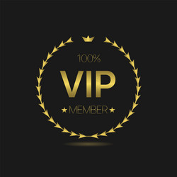 Golden vip card Royalty Free Vector Image - VectorStock