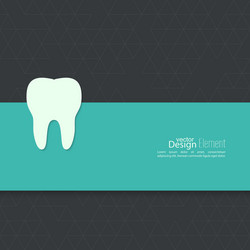 Background with tooth Royalty Free Vector Image