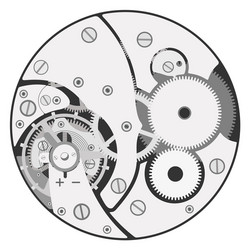 Elegant roman clock Royalty Free Vector Image - VectorStock