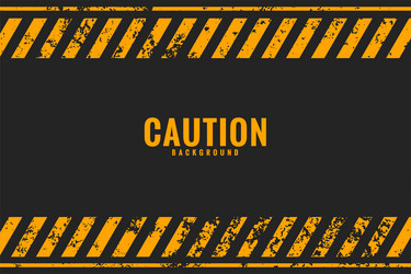 Caution alert safety background with blank space Vector Image