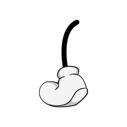 Funny cartoon leg cartoon Royalty Free Vector Image