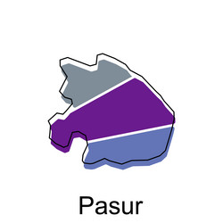 Map of barnala modern geometric india Royalty Free Vector