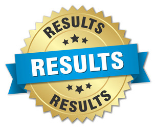 Exam results with excellent and unsatisfactory Vector Image