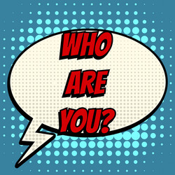 Who are you human Royalty Free Vector Image - VectorStock