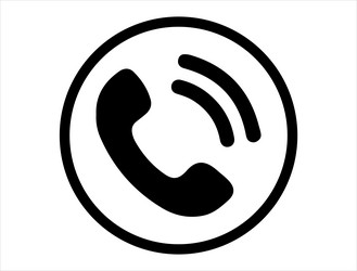 Phone icon silhouette art Royalty Free Vector Image