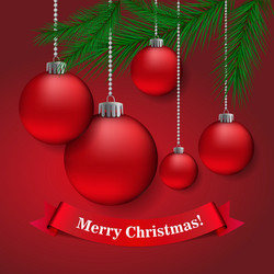 Red christmas background Royalty Free Vector Image